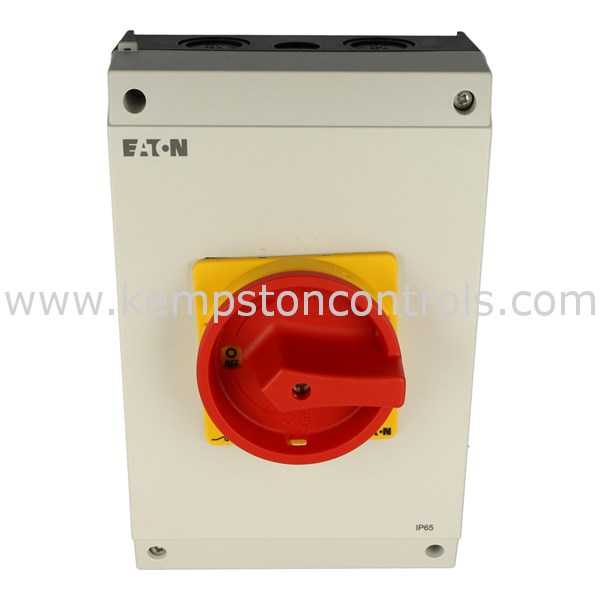 Eaton Moeller P3-63/I4/SVB MOELLER MAIN SWITCH, 63A, SURFACE MOUNTING, 3 POLES, EMERGENCY ...