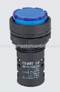 CHINT ND16-TB240 CHINT LED INDICATOR LIGHT TRUE BLUE, 240V AC ...