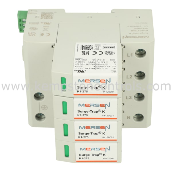 Mersen 44120405 MERSEN SURGE TRAP, 4P TYPE 1+2, 230/400VAC, 50KA IMAX ...