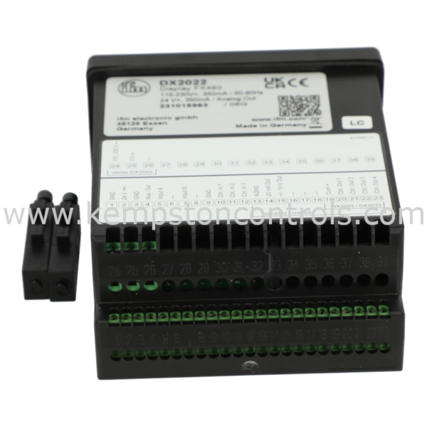 IFM DX2022 IFM MULTIFUNCTION DISPLAY FOR MONITORING REVOLUTION, 4DIG.OUT, 115-230VAC/18-30VDC ...