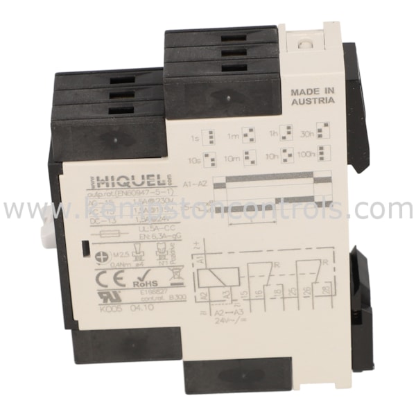 HIQUEL TE01 HIQUEL ON DELAY MULTI-RANGE TIMER, 230V~/24V~, 6VA/1W DPCO ...