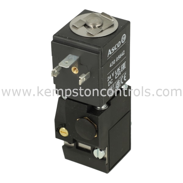 Emerson Asco 19201029.24/DC ASCO NUMATICS SOLENOID VALVE 3/2NC D=2.1 NBR WITH MANUAL OPERATOR ...