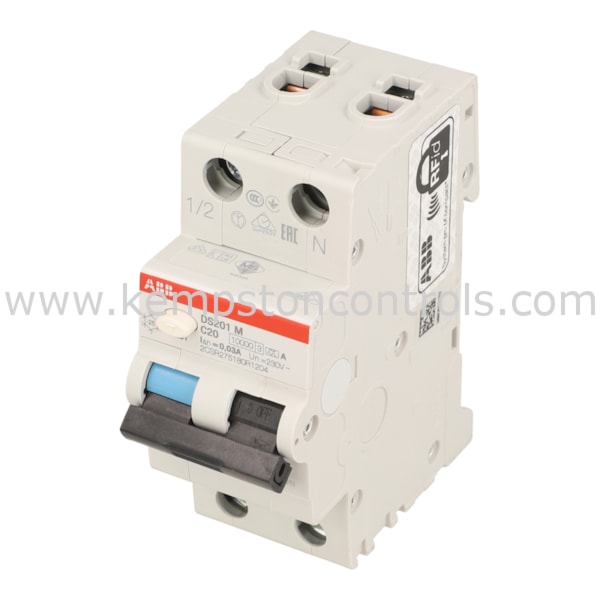 ABB 2CSR275180R1204 ABB RCBO, 20A, 230/240VAC, 10KA, 1+N, A TYPE, C TRIPPING CHARACTERISTIC ...