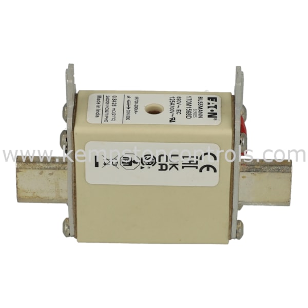 Bussmann 170M1568D BUSSMANN SQUARE BODY FUSE 125A 690V DIN 000 | Kempston Controls