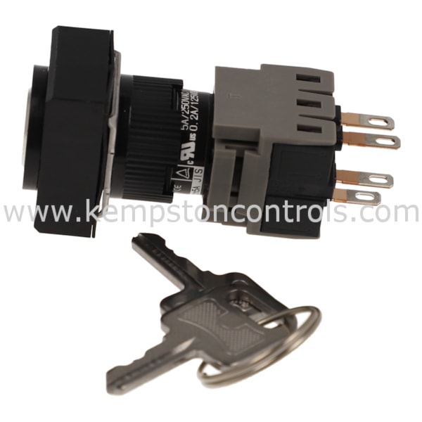 Fuji AH165-J2A11B FUJI SELECTOR SWITCH KEY, RECTANGULAR BEZEL 2 POS ...