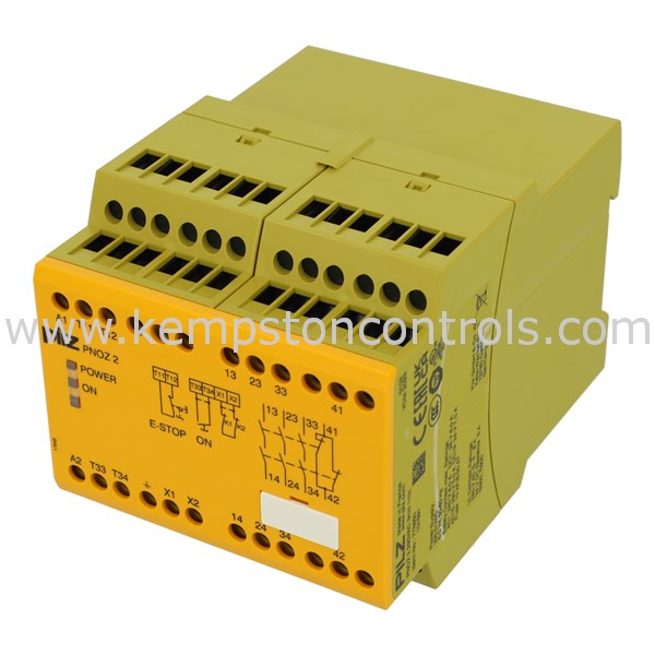 Pilz 775850 SAFETY RELAY, 1 CHANNEL WIRING, 3NO, 230V AC, 90MM WIDTH, E ...