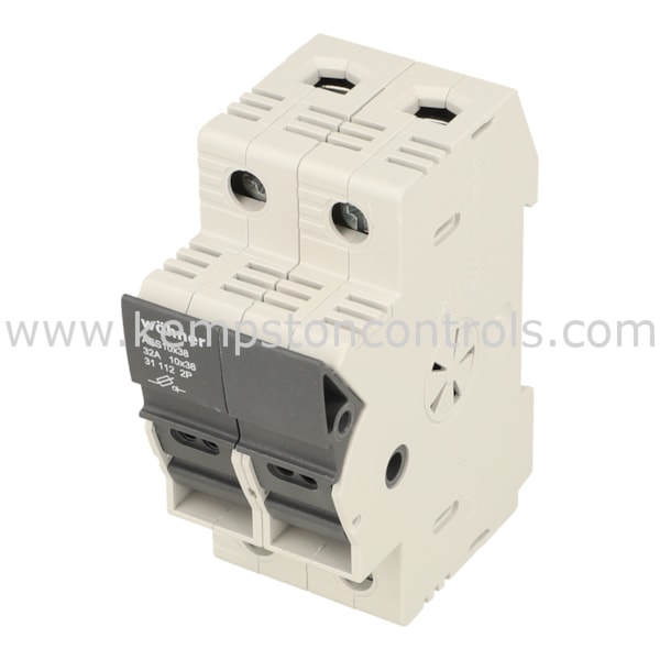 Wohner 31112 WOHNER FUSE HOLDER, FOR CYLINDRICAL FUSES 10X38MM, 2 POLE, AMBUS EASY SWITCH ...
