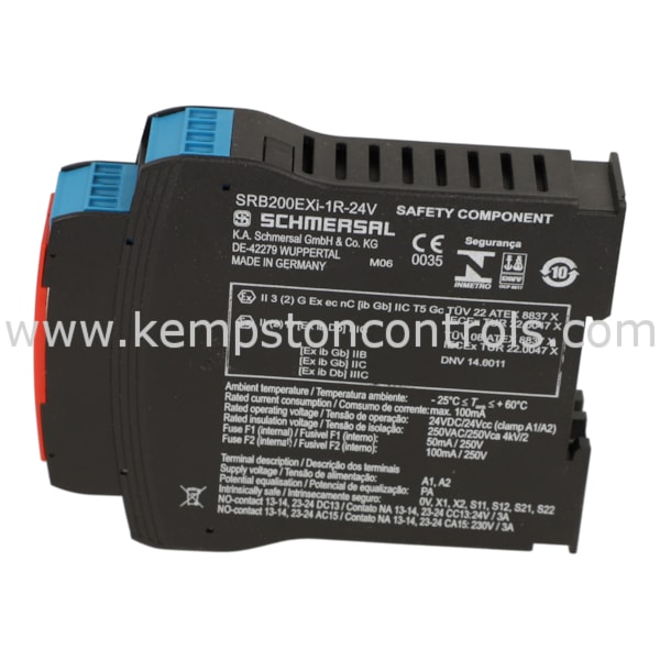 Schmersal SRB200EXI-1R SCHMERSAL SAFETY RELAY MODULE, 24VDC, 2 SAFETY ...