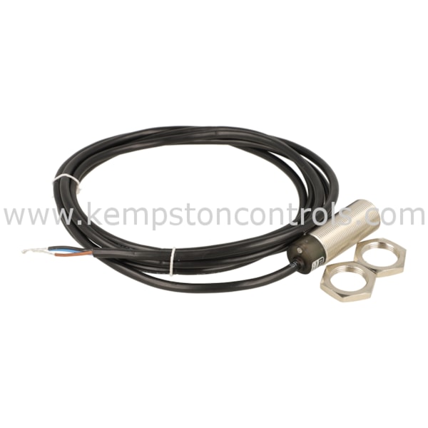IMO AK1/AP-1A IMO INDUCTIVE SENSOR, M18, 5MM RANGE FLUSH, PNP NO, 2M CABLE, NICKEL-PLATED BRASS ...