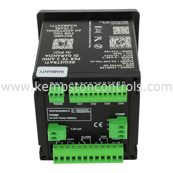 TEC System NT935 AD TEC SYSTEM TEMPERATURE CONTROLLER, FOR DRY/CAST ...