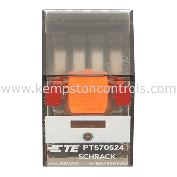 Schrack PT570524 SCHRACK RELAY, PLUG IN TERMINALS, 4CO, 24VAC, 14 PIN ...