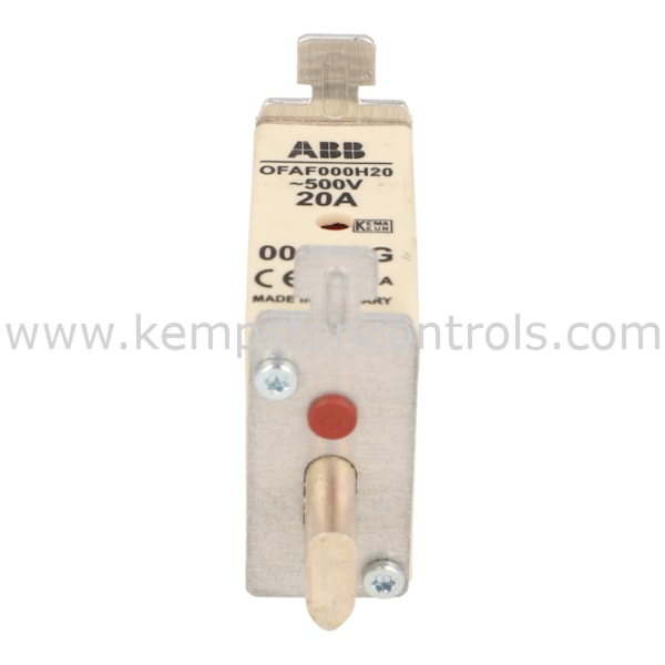 ABB OFAF000H20 ABB FUSE, 20A DIN 43620 SIZE 000 | Kempston Controls