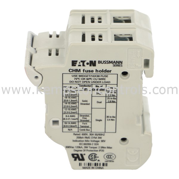 Bussmann CHM1DNU BUSSMANN CH MODULAR DIN-RAIL FUSEHOLDERS, FOR CLASS CC ...