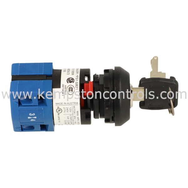 Kraus and Naimer CG4.A291.*FS1.GB21 KRAUS AND NAIMER ROTARY SWITCH, 10A, 3 POLES, KEY-LOCK ...