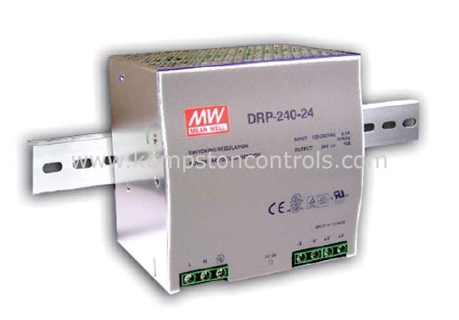 Meanwell DRP-240-24 MEANWELL POWER SUPPLY, 240W, DIN RAIL, 85-264VAC ...