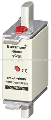 Bussmann 25NHG000B-690 25A 690V GG 000 | Kempston Controls