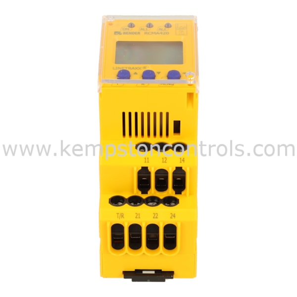 BENDER RCMA420-D-1 BENDER RESIDUAL CURRENT MONITOR, 16-72VAC/9.6-94VDC ...