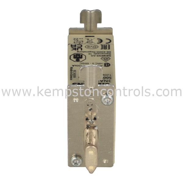 Siemens 3NA3822 SIEMENS HRC FUSE CAT GG SIZE 000 63A | Kempston Controls