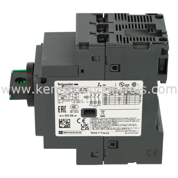 Schneider GV2L08 SCHNEIDER GV2L08 2.5 - 4AMP MAGNETIC 1.1KW MCB ...