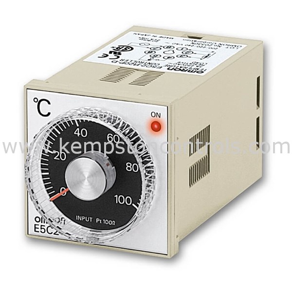 Omron E5C2-R40K 100-240VAC 0-200 OMRON TEMP. CON.LER, LITE, 1/16 DIN, 48X48MM,DIAL KNOB,P-CON.,K ...
