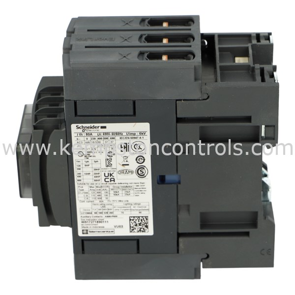 Schneider LC1D65AF7 SCHNEIDER CONTACTOR 65A 110VAC | Kempston Controls