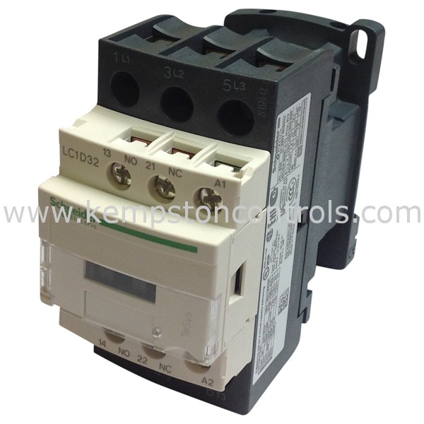 Schneider LC1D32M7 SCHNEIDER CONTACTOR 32A 220VAC | Kempston Controls