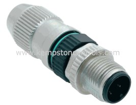 HARTING 21 03 111 1405 CIRCULAR CONNECTOR WITH HARAX, M12, 4P, A-CODING, SCREW-LOCKING ...
