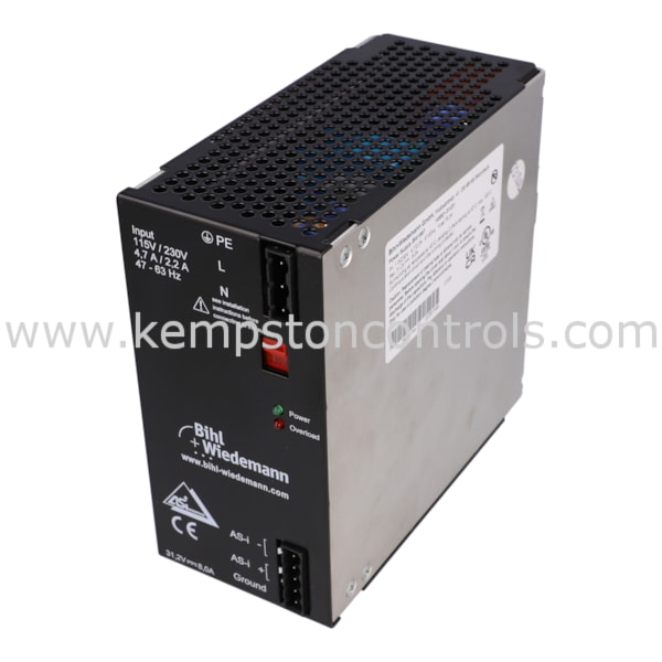 BIHL + WIEDEMANN BW1997 BIHL + WIEDEMANN ASI POWER SUPPLY, 8 A, 115 VAC / 230 VAC, WITH RANGE ...