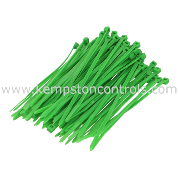 Termination Technology TT100-2.5GREEN TT GREEN NYLON CABLE TIES 100MM X ...