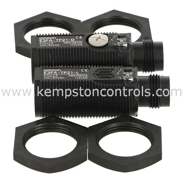 Omron E3FA-TP21 OMRON PHOTOELECTRIC SENSOR, M18 AXIAL BODY, THRU-BEAM ...