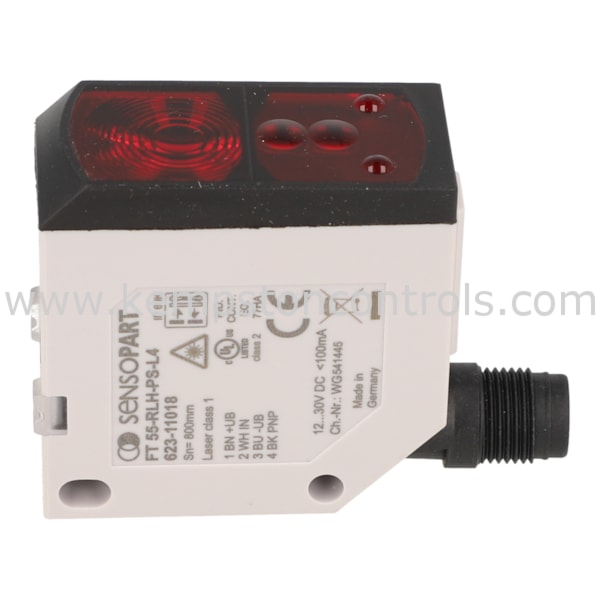 Sensopart FT-55-RLH-PS-L4 SENSOPART LASER PROXIMITY SENSOR, 5-800 RANGE ...