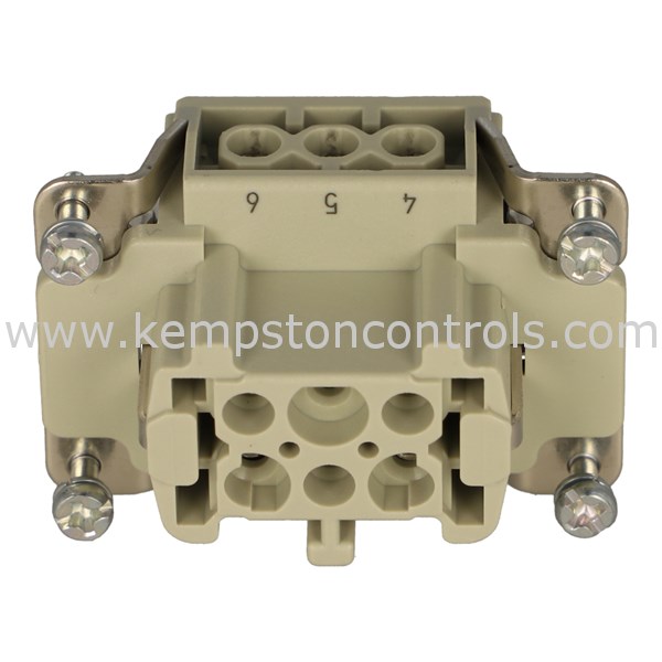 HARTING 0933 006 2701 HARTING FEMALE INSERT, HAN E 06 POS. F INSERT ...