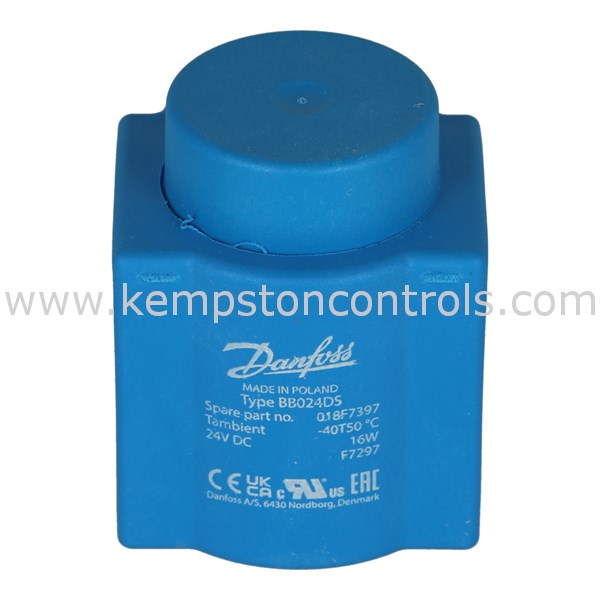 Danfoss 018F7397 DANFOSS SPARE COIL, 24V, 16W, STEAM COILS TO 140°C ...