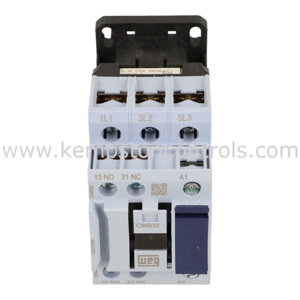 WEG CWB32-11-30-230VAC WEG 32A/50A 15KW/22KW 3 POLE CONTACTOR, 1NO+1NC ...