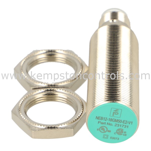 Pepperl + Fuchs NEB12-18GM50-E2-V1 P+F INDUCTIVE SENSOR, M18, 12MM RANGE QUASI FLUSH, PNP NO ...