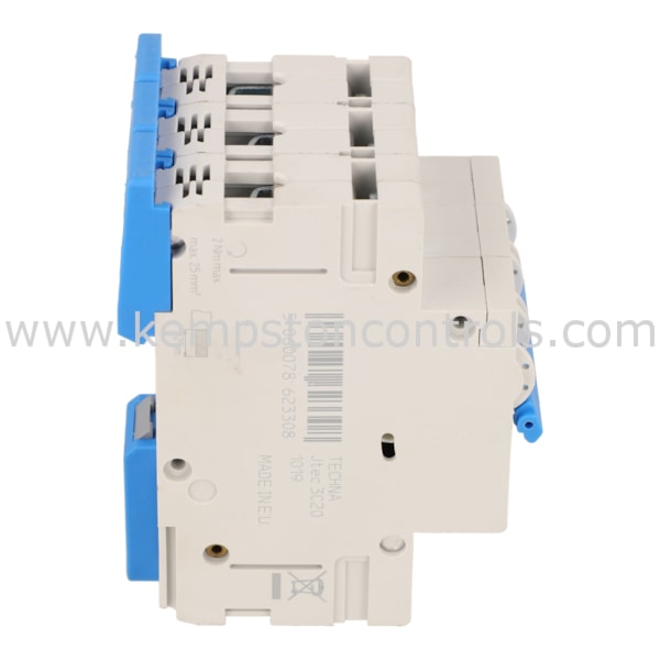 TECHNA JTEC3C20 TECHNA MINIATURE CIRCUIT BREAKER, C TYPE, 20A, 3 POLE ...
