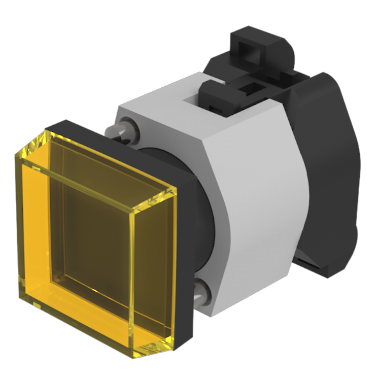 EAO 704.199.4 EAO INDICATOR YELLOW/BLACK 30X30 SCREW | Kempston Controls