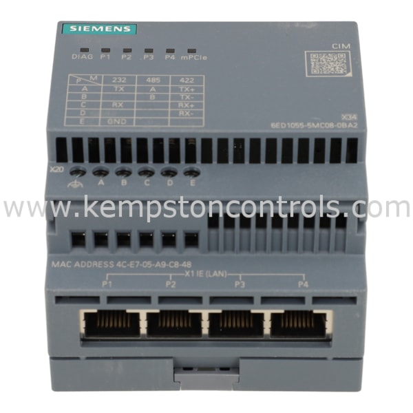 Siemens 6ED1055-5MC08-0BA2 SIEMENS LOGO INTERFACE MODULE 4 PORT ...