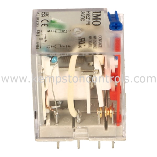 IMO HYE21PN24DC IMO POWER RELAY, 2PCO, 10A, 24VDC, UP TO 1.1W PLUG IN ...