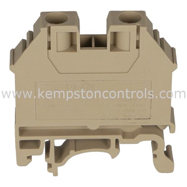 Dinkle DK6N DINKLE 6MM DIN RAIL TERMINAL GREY | Kempston Controls