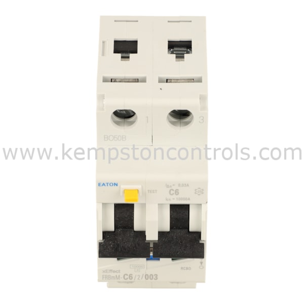 Moeller FRBMM-C6/2/003 MOELLER RCD/MCB COMBINATION, 6A, 30MA, TRIP ...
