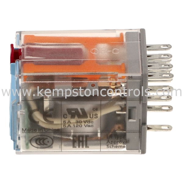 Releco C9-A41X/AC24V RELECO 14-PIN, MINIATURE RELAY, 4-POLE, PLUG-IN 24VAC | Kempston Controls