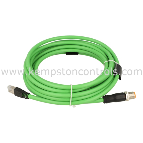 IFM EVC927 IFM ETHERNET CONNECTION CABLE 5M, PUR, TPU, BLACK, M12 ...