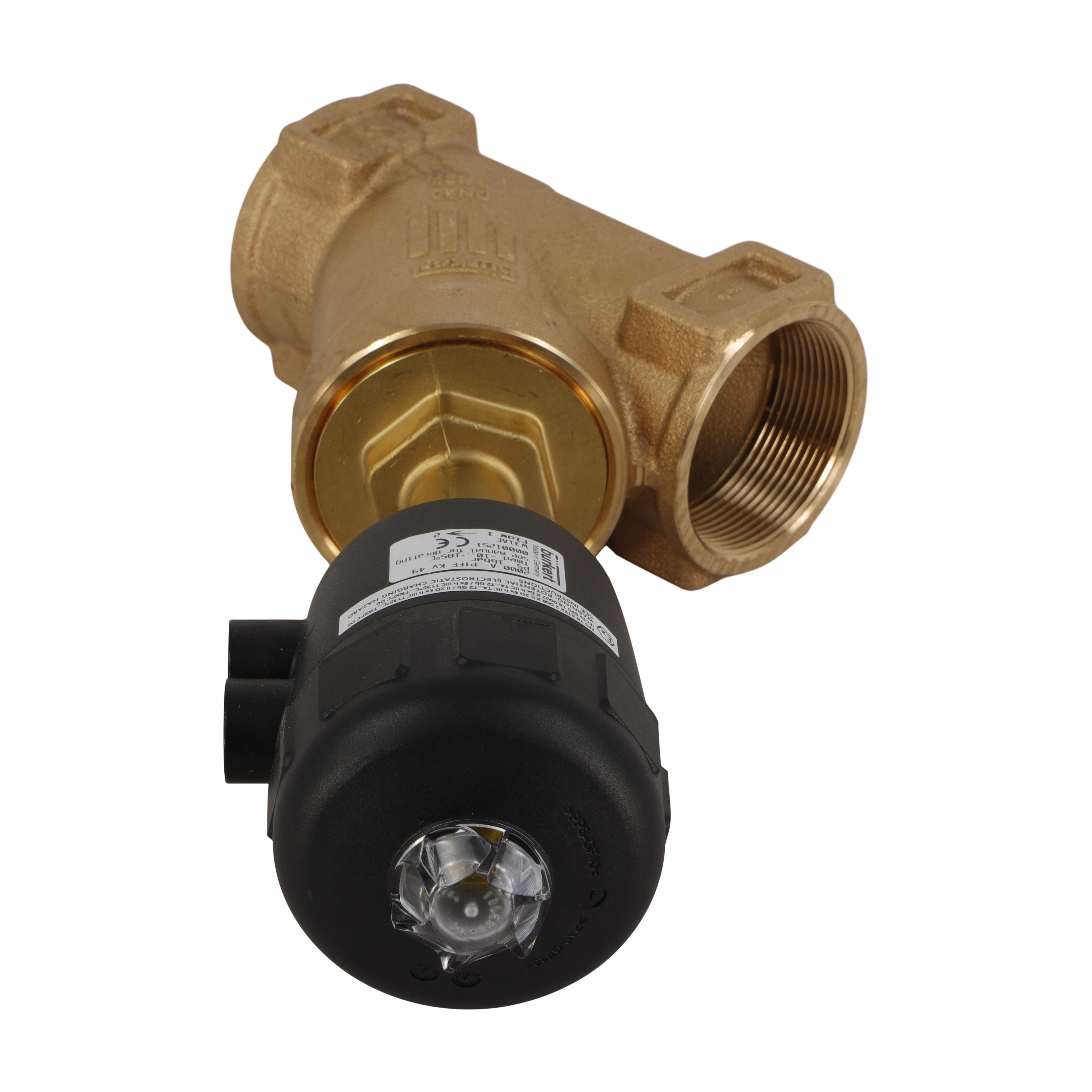 Burkert 00001251 BURKERT ANGLE SEAT VALVE,2/2WAYS,PNEU. OPERATED,ON/OFF ...