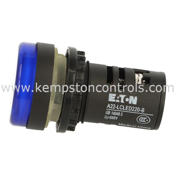 Eaton Moeller A22-LCLED220-B MOELLER INDICATING LIGHT, COMPACT, BLUE ...