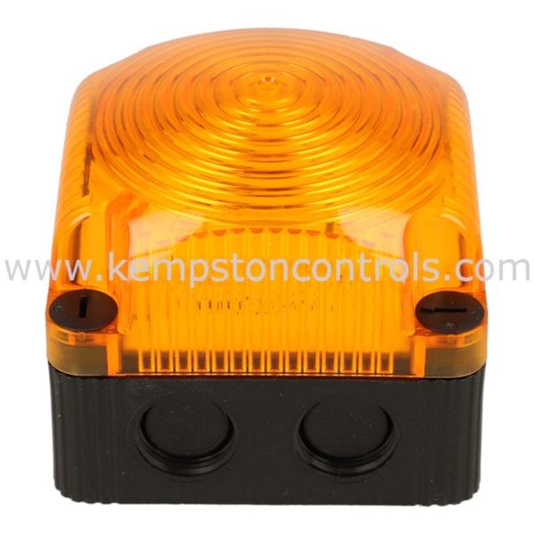 WERMA 853.300.55 WERMA LED PERMANENT SQUARE BEACON, 24VDC, YELLOW, 85X72X85MM, SCREW TERMINALS ...