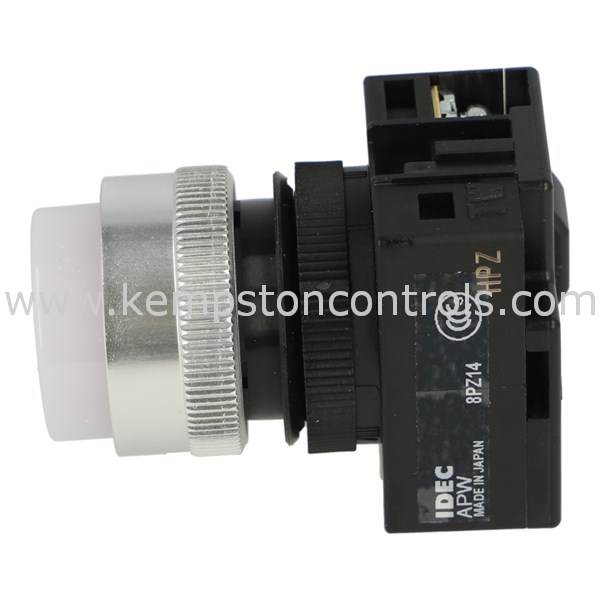 IDEC APW199DW IDEC TW WHITE PILOT LAMP HEAD 22.5MM CHROME BEZEL ...