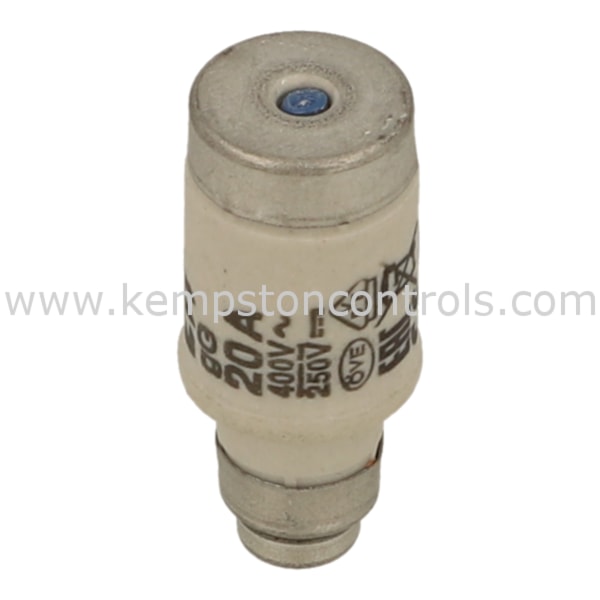 ETI D02/20A/GL ETI D02 (E18) 20A GL BOTTLE FUSE 400V | Kempston Controls