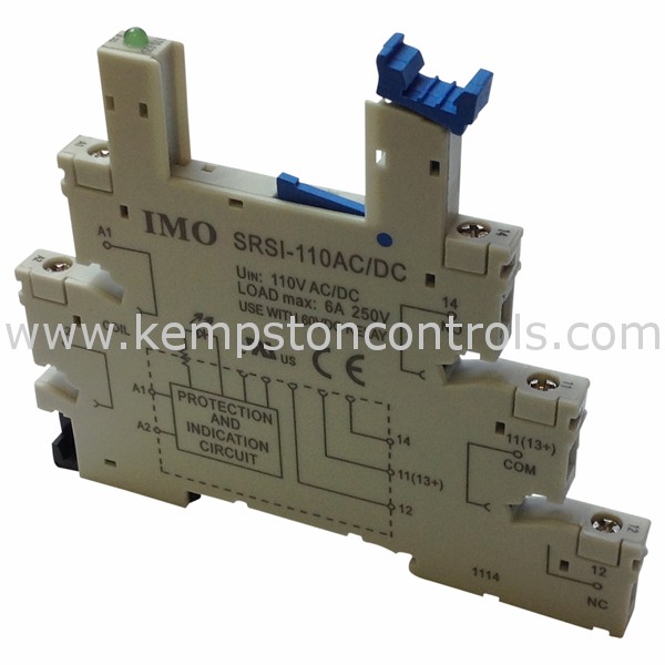 IMO SRSI-110AC/DC IMO RELAY SOCKET (BASE) FOR ETS RELAYS 60VDC T35 DIN ...