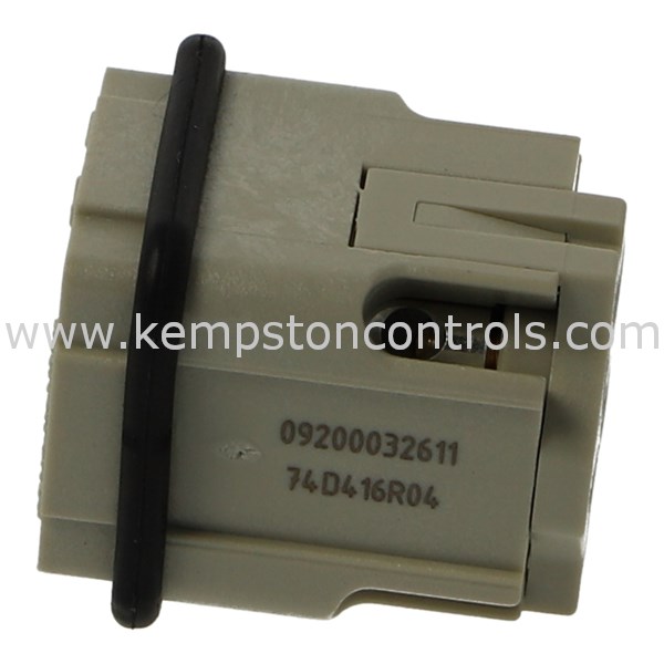 HARTING 09200032611 HARTING MALE INSERT, SCREW TERMINATION, 4PIN, 10A, 3 CONTACTS, 230V, COPPER ...